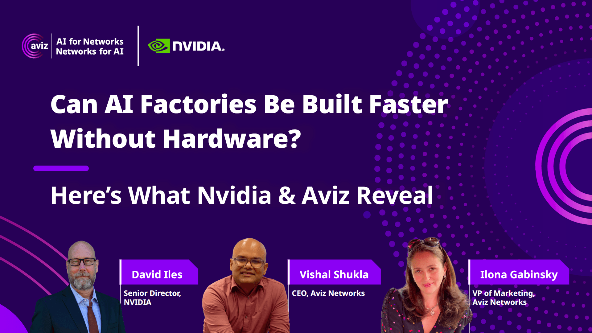 Build AI Factories Faster: NVIDIA & Aviz ONES | Aviz Networks