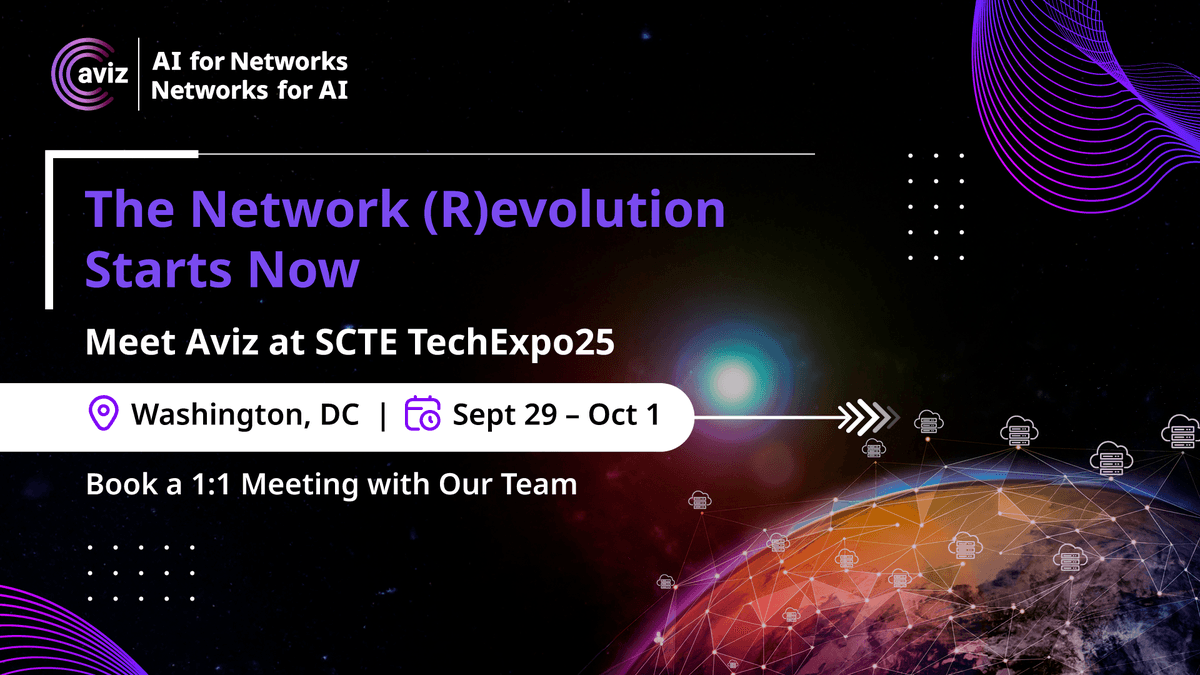 Meet Aviz at SCTE TechExpo25 | Aviz Networks | Aviz Networks